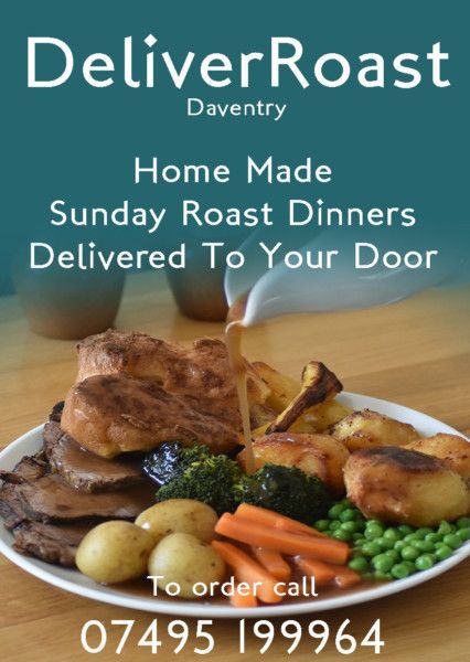 Sunday roast delivered to your door in Daventry